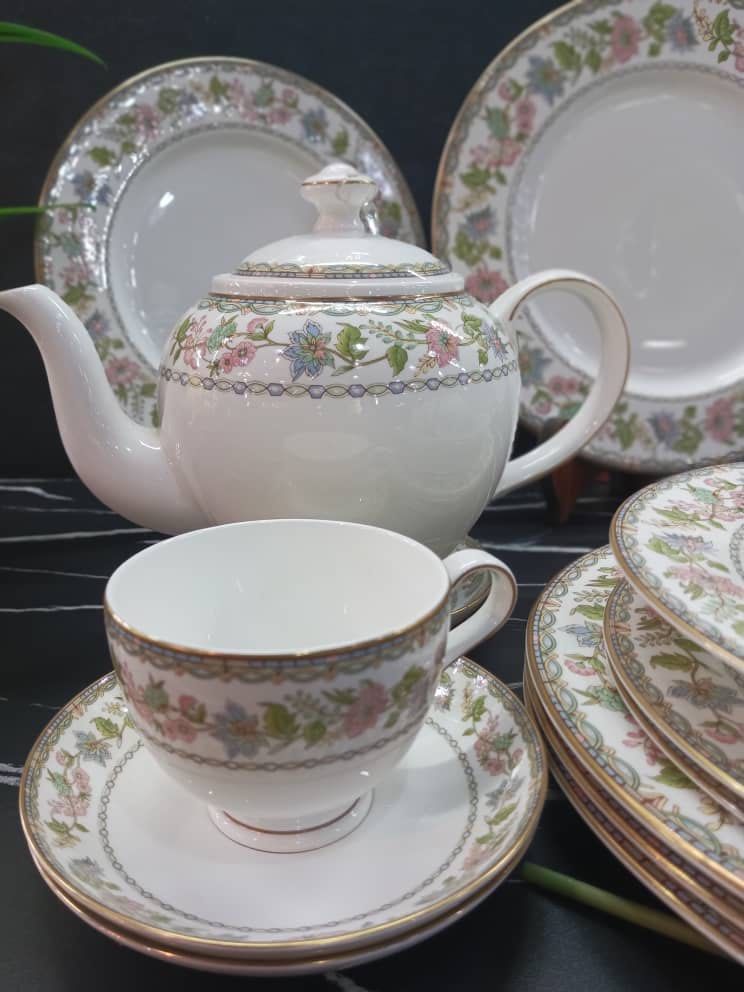 ANGELA THAI DINNER SET 21PCSFINE BONE CHINA, Furniture & Home Living ...