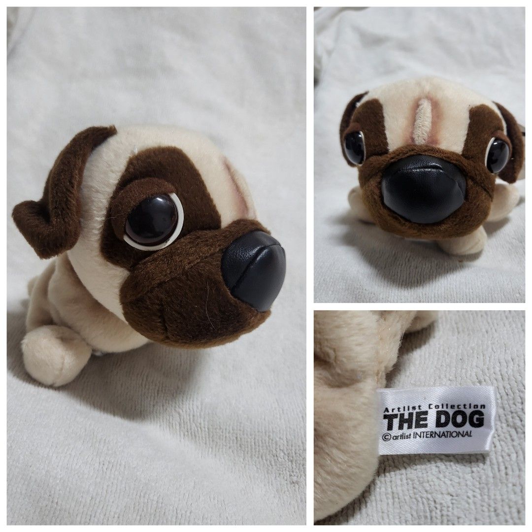 Authentic Artlist Collection The Dog - Pug Beanie Plush Soft Toy ...