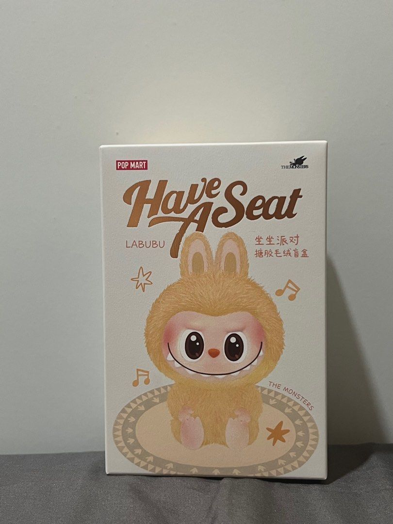 AUTHENTIC The Monsters Labubu V2 Have a seat (FRESH PULL), Hobbies ...