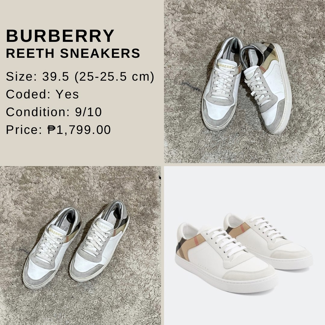 Burberry Reeth Sneakers, Women's Fashion, Footwear, Sneakers on Carousell