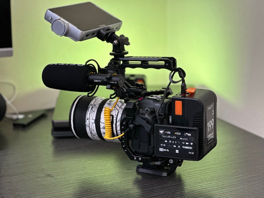 Canon R5 cine Rig setup, Photography, Cameras on Carousell
