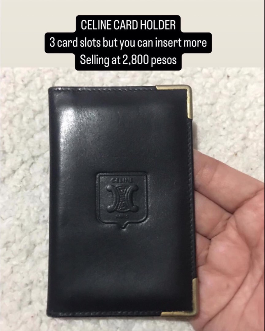 CELINE CARD HOLDER, Luxury, Bags & Wallets on Carousell