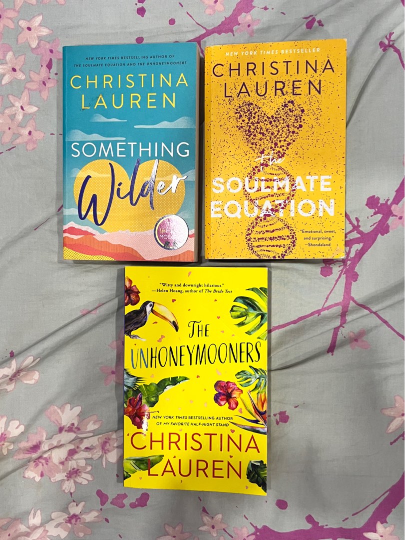 Christina Lauren Books - The Soulmate Equation, Something Wilder, The Unhoneymooners, Hobbies ...
