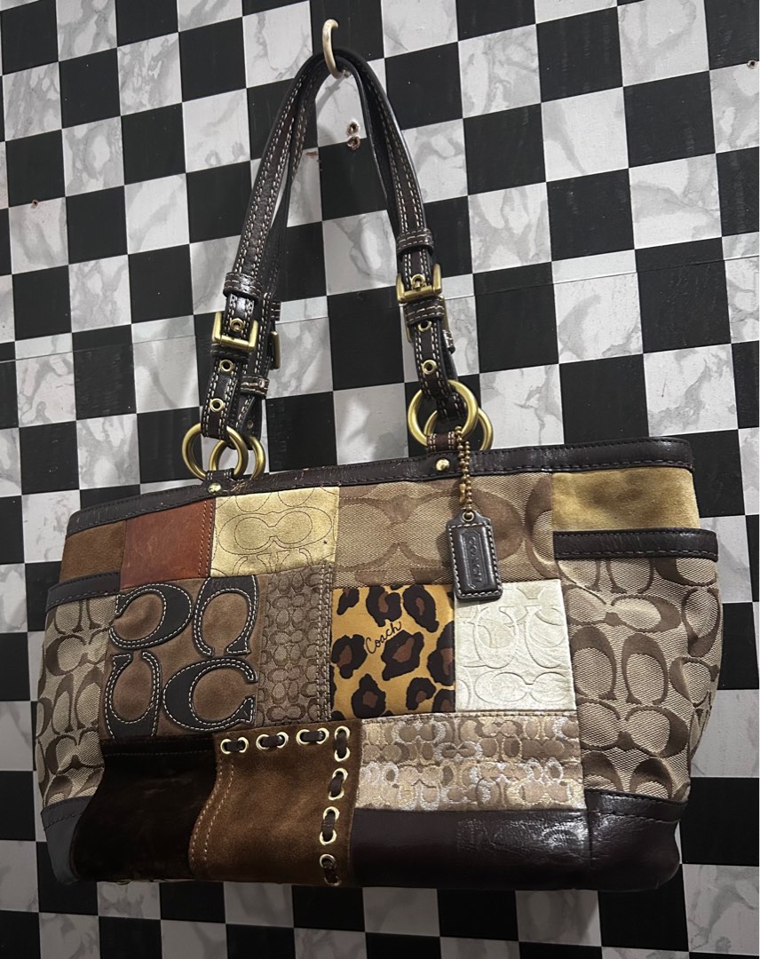 Coach Signature patchwork, Luxury, Bags & Wallets on Carousell