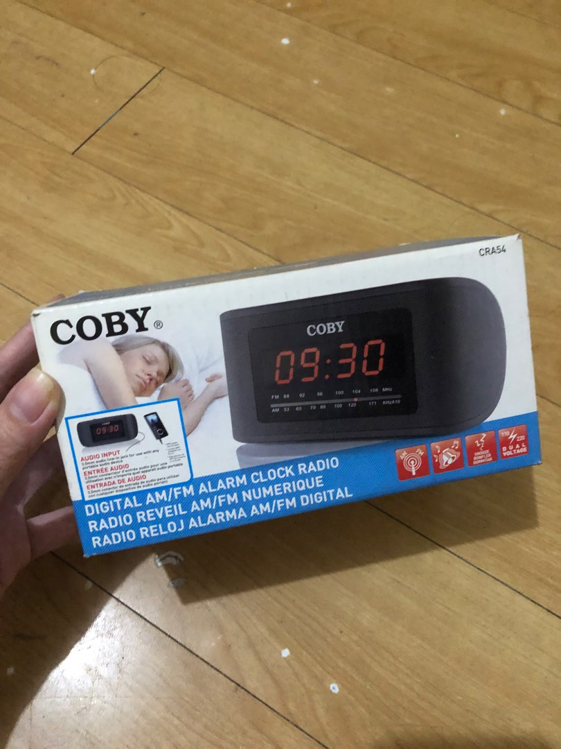 Coby alarm clock &radio, Furniture & Home Living, Home Decor, Clocks on ...
