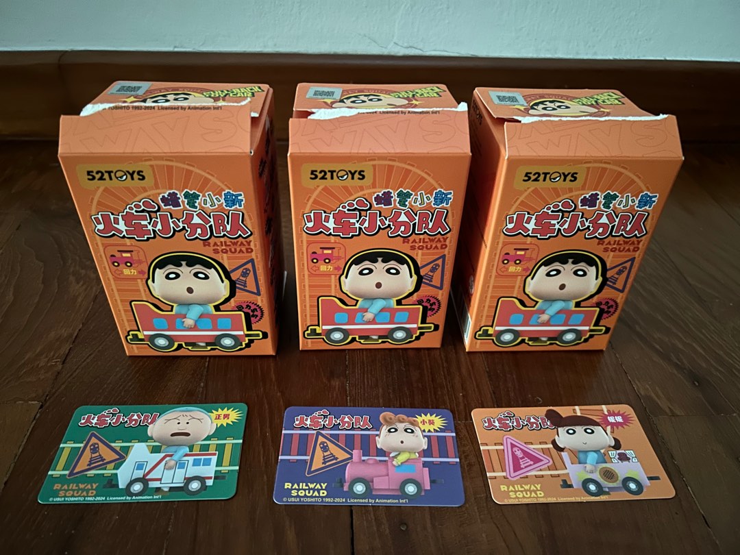 Crayon Shin Chan blind box railway squad, Hobbies & Toys, Memorabilia ...