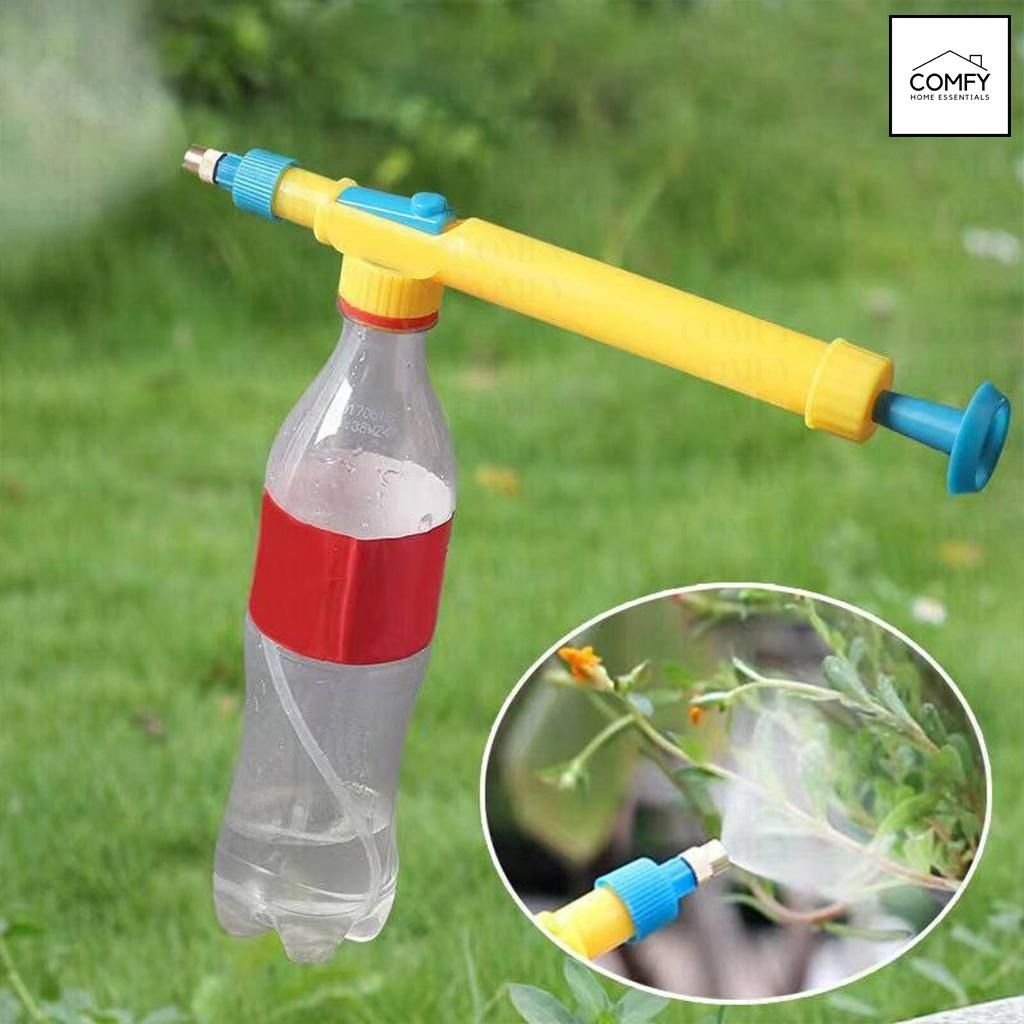 DIY Adjust Trolley Gun Nozzle Sprinkler Agricultural Manual Coke Bottle ...