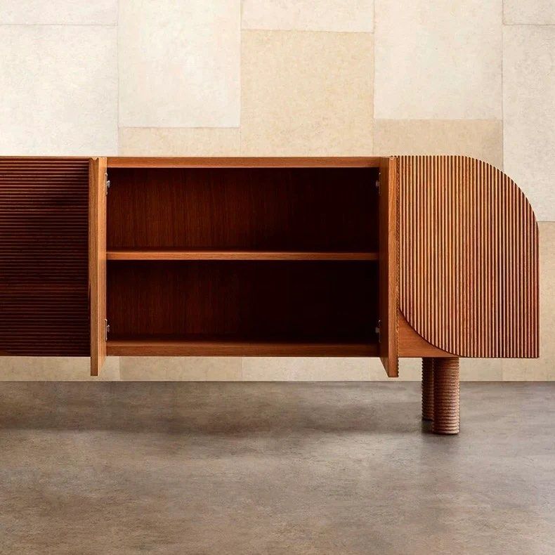 FANA Modern Fluted Planel Sideboard, Furniture & Home Living, Furniture ...