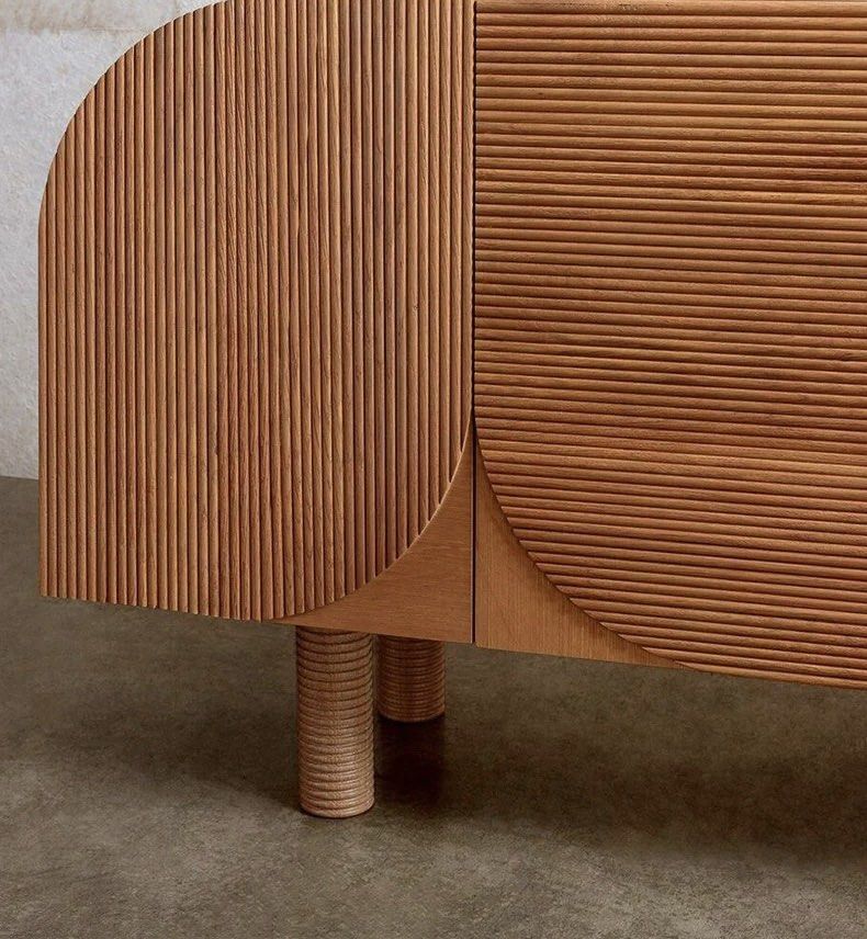 FANA Modern Fluted Planel Sideboard, Furniture & Home Living, Furniture ...