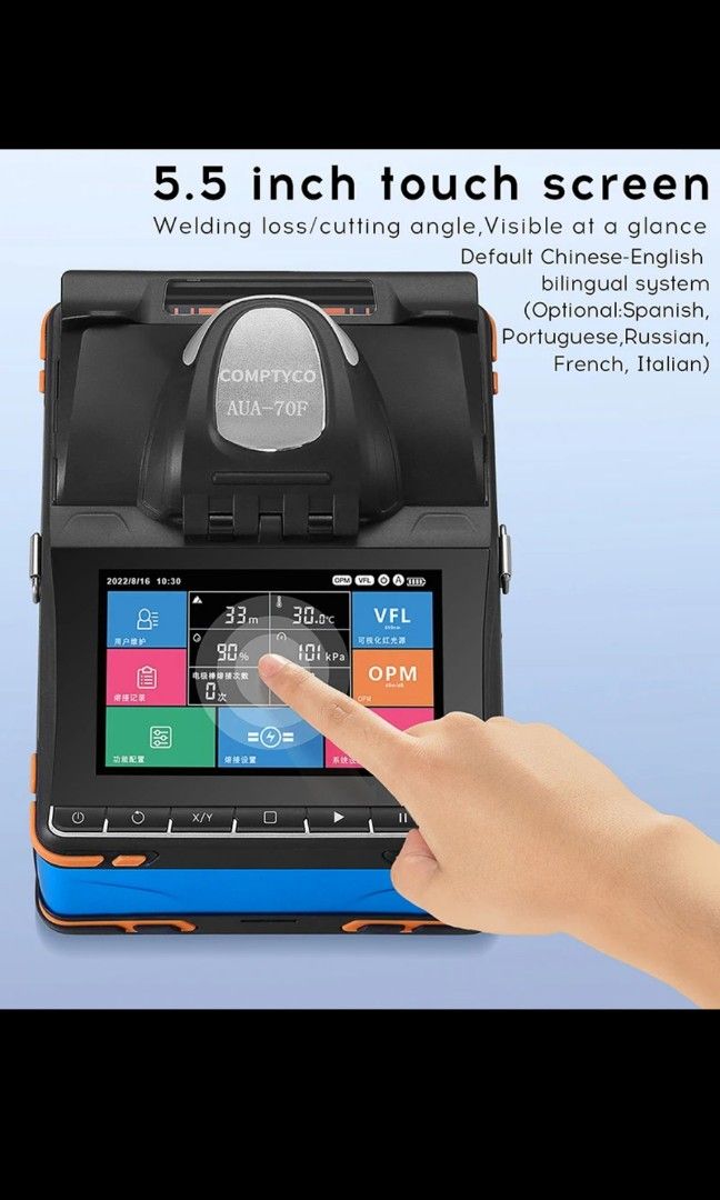 fiber optic AUA-70F Touch Screen Fully Automatic Mini Optic Fiber ...