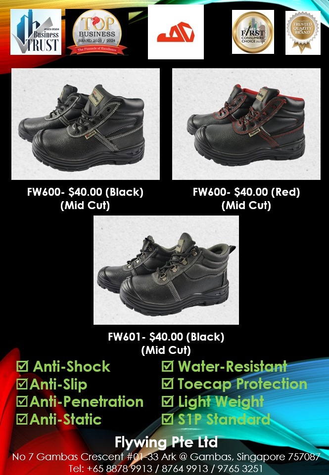 FLYWING SAFETY SHOES - Heavy Duty Industrial, Men's Fashion, Footwear ...