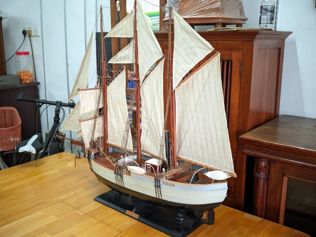 FRAM Model Ship, Hobbies & Toys, Collectibles & Memorabilia, Vintage ...