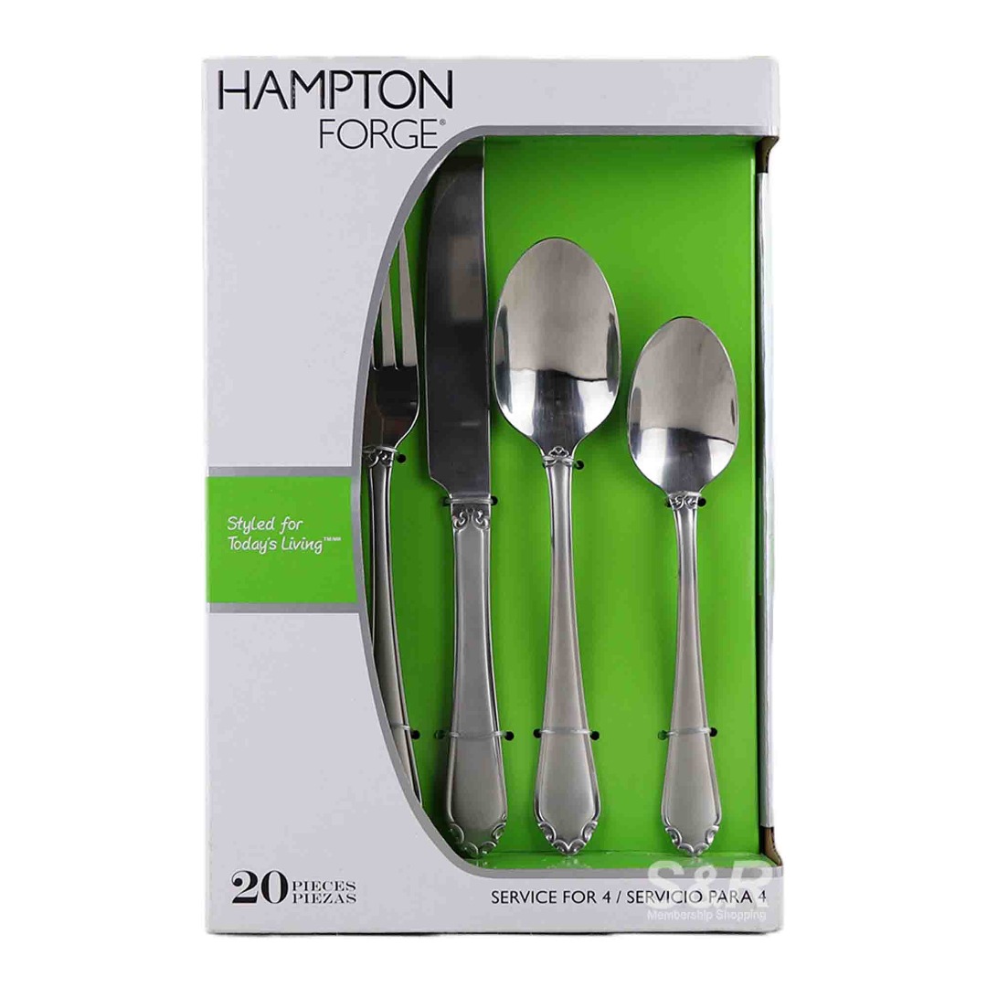 Hampton Forge Motif Frosted Flatware 20pcs Set, Furniture & Home Living ...
