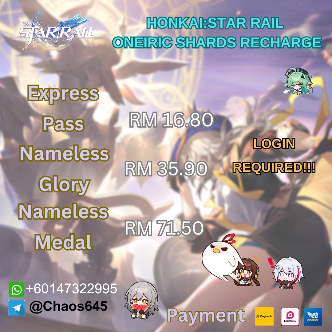 Honkai Star Rail HSR Battle Pass (LOGIN), Video Gaming, Gaming ...