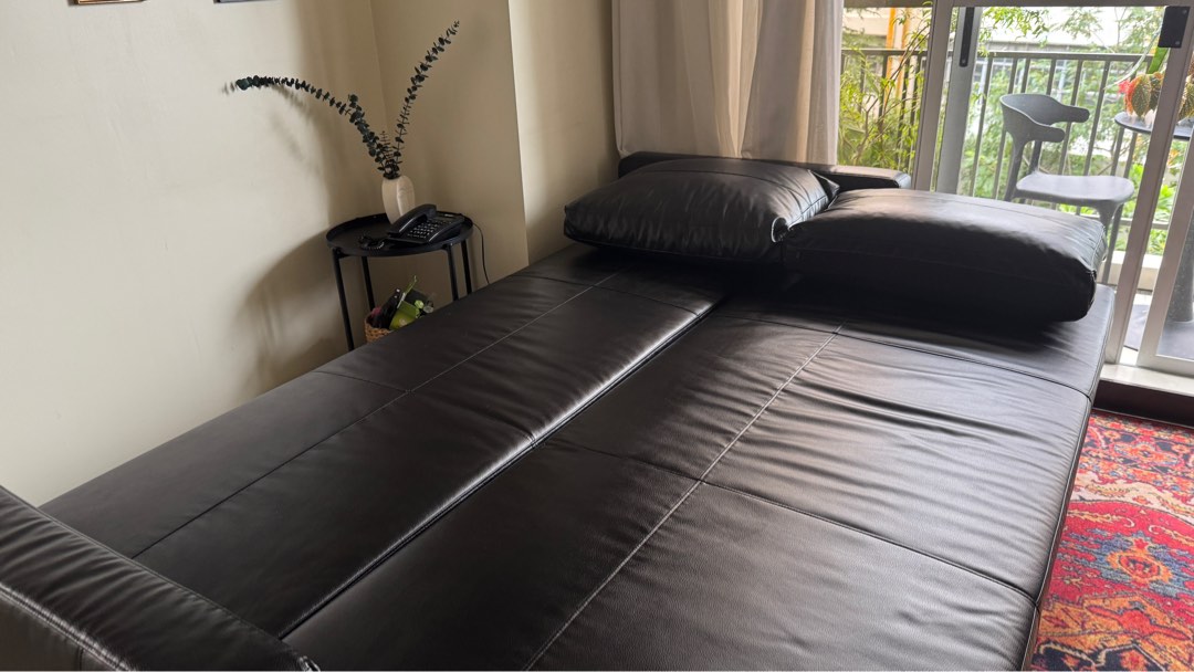 Ikea Bombstad Sleeper Sofa Black, Furniture & Home Living, Furniture ...