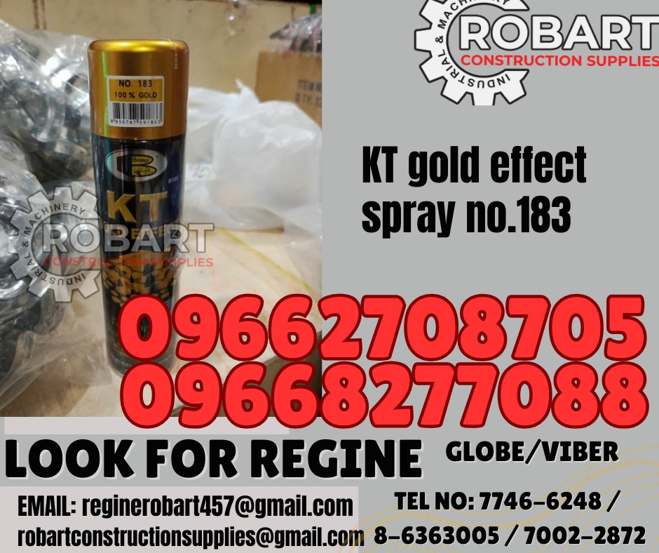 KT gold effect spray no.183, Commercial & Industrial, Construction ...