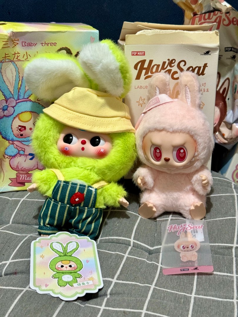 Labubu Dada and Baby Three Macaron SET, Hobbies & Toys, Toys & Games on ...