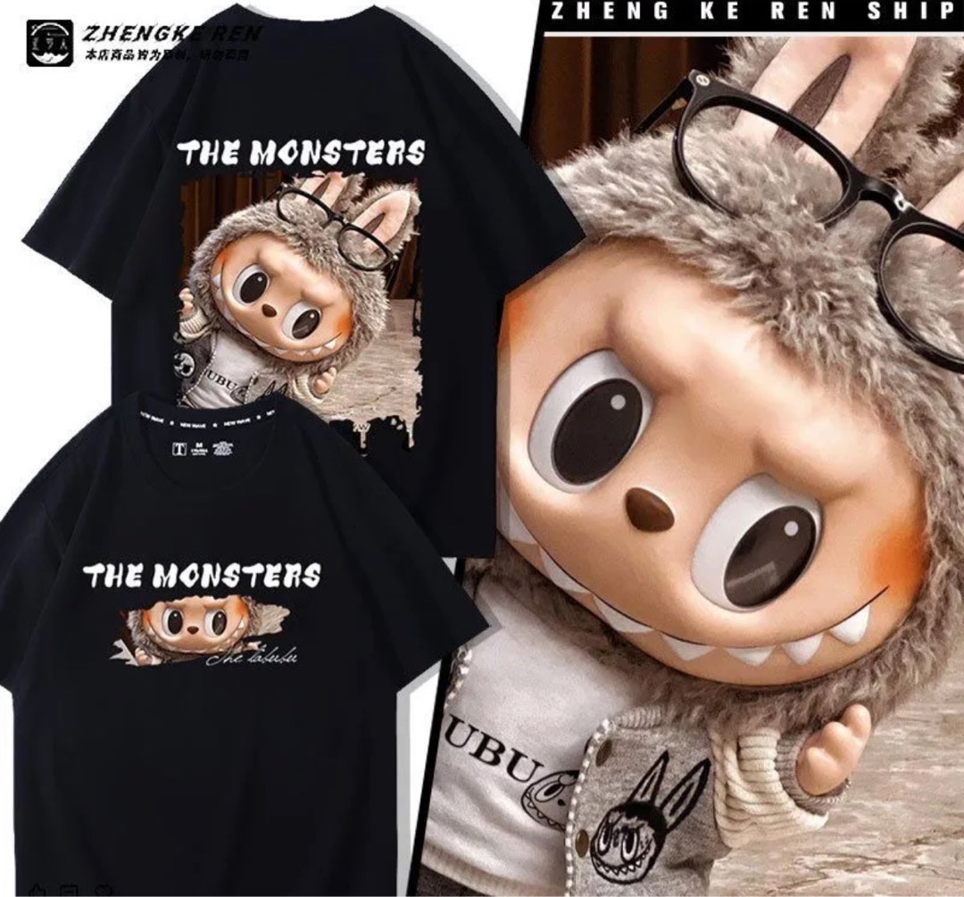 Labubu tshirt , Men's Fashion, Tops & Sets, Tshirts & Polo Shirts on ...