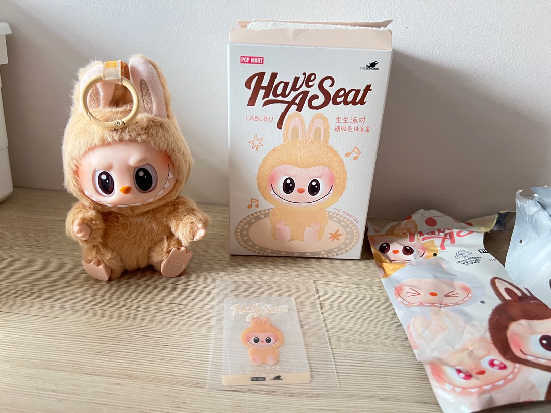 Labubu V2 Have A Seat- Baba, Hobbies & Toys, Memorabilia & Collectibles ...