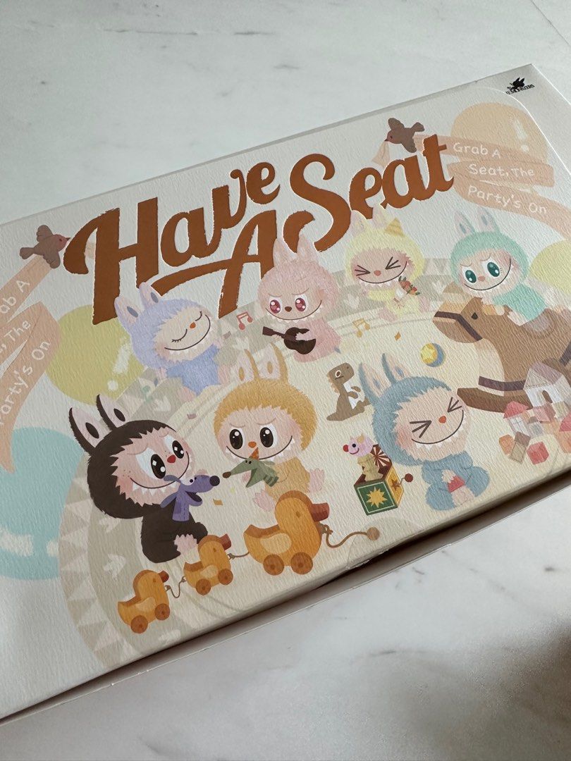 Labubu V2 Have A Seat Dada, Hobbies & Toys, Toys & Games on Carousell