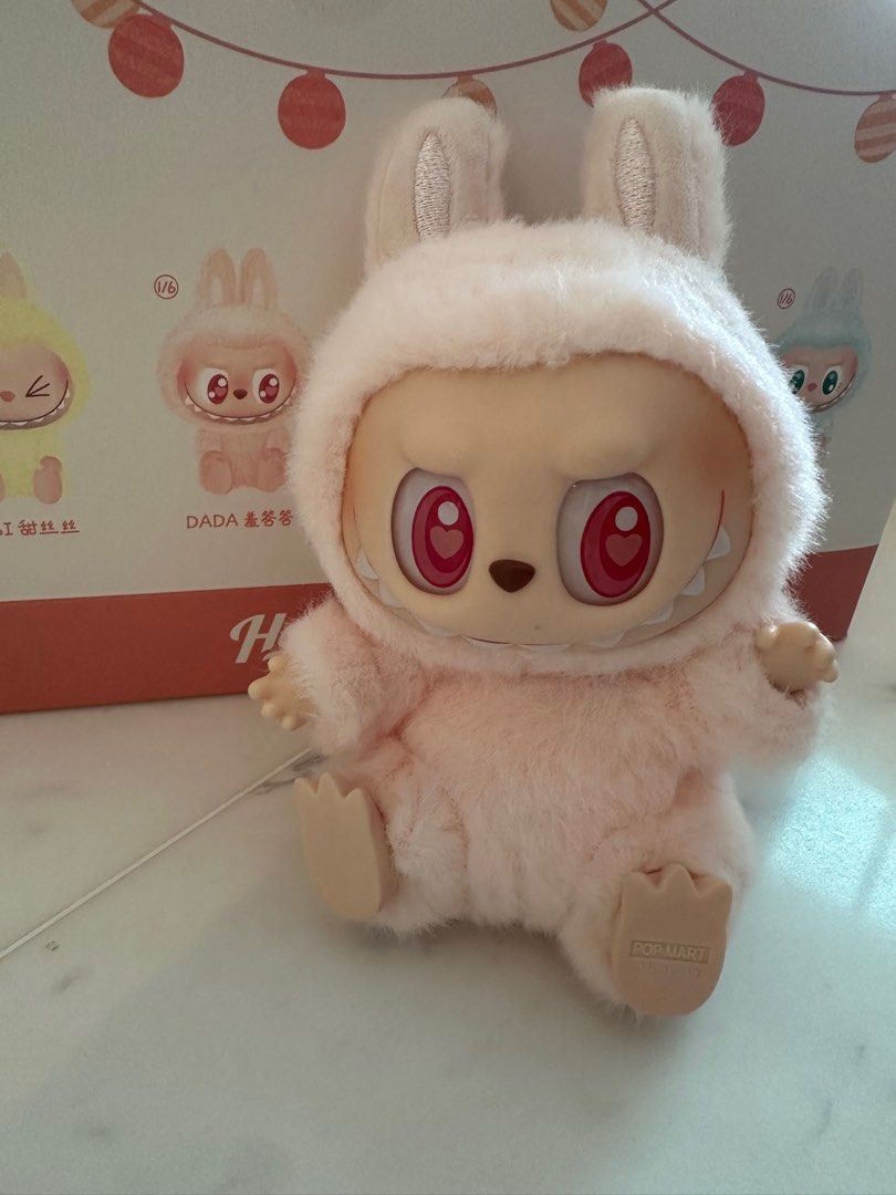 Labubu V2 Have A Seat Dada, Hobbies & Toys, Toys & Games on Carousell