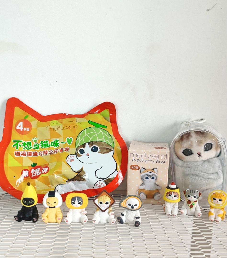 Mofusand mini figurines, Hobbies & Toys, Toys & Games on Carousell