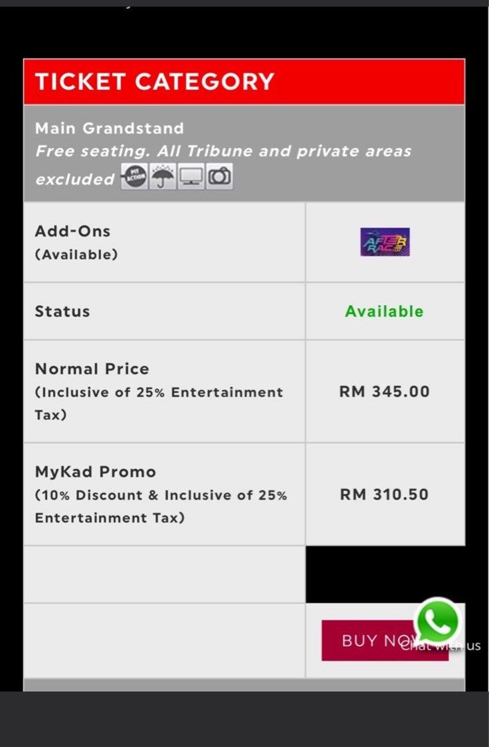 vip Moto gp grandstand physical ticket, Tickets & Vouchers, Event ...