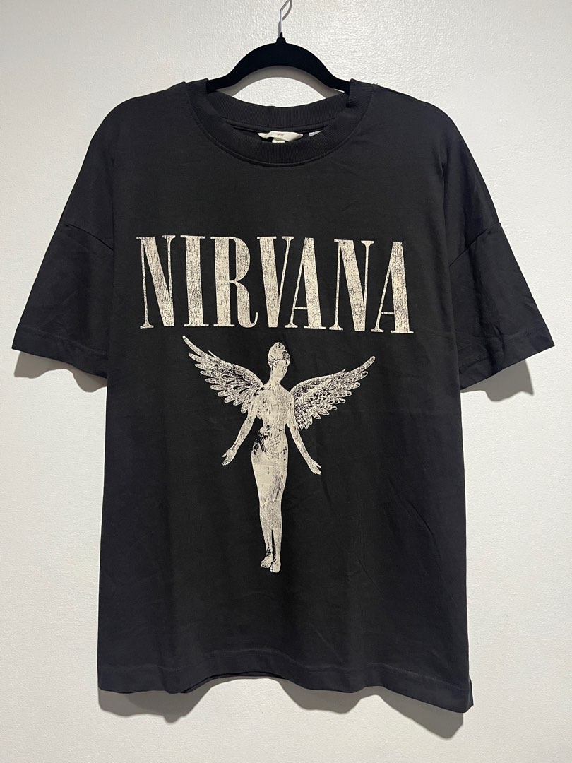 Nirvana in Utero Vintage Band Shirt H&M, Men's Fashion, Tops & Sets, Tshirts & Polo Shirts on ...