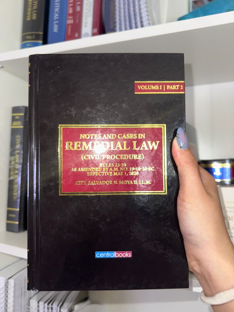 Notes and Cases in Remedial Law (Civil Procedure) Rules 23-39 Volume 1 ...