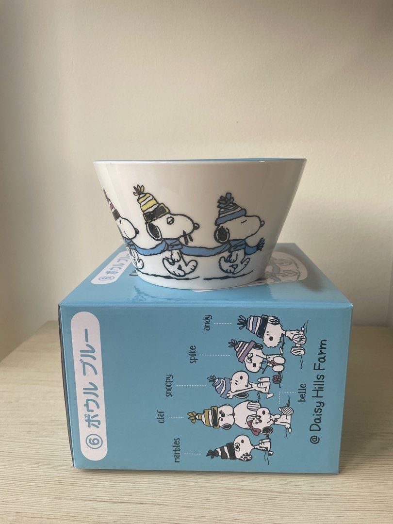 Official japan snoopy bowls olaf snoopy and friends, Furniture & Home ...