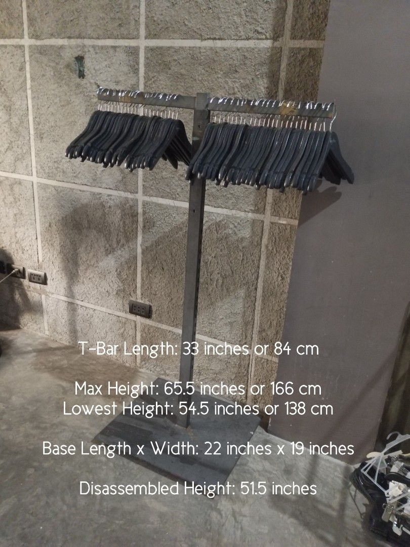 OLD NAVY MALL PULL OUT T-rack HEAVY DUTY HANGER RACK / HANGRACK ...