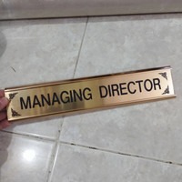Papan Sign board MANAGING DIRECTOR, Antik, Lainnya di Carousell