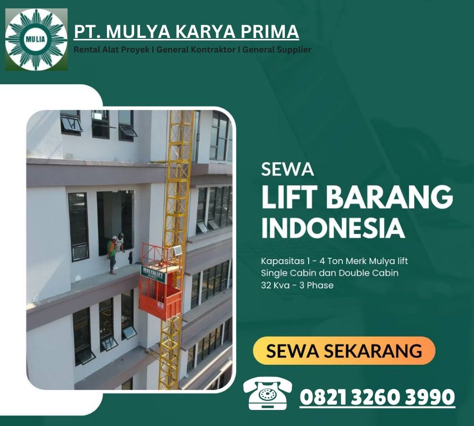 Persewaan Lift Barang , Hoice Crane dan Bucket Cor Lahat Sumatera ...