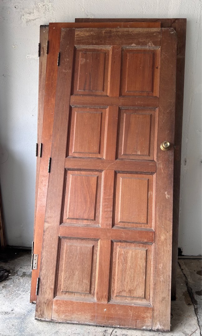 Pintu Kayu Padu dan Berat, Furniture & Home Living, Security & Locks ...