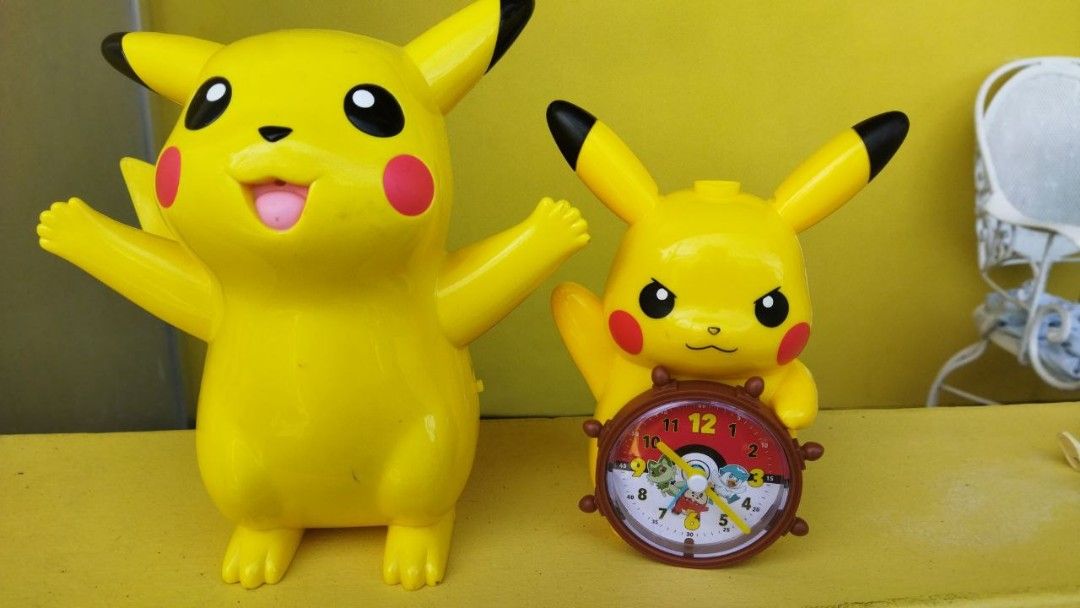 Pokemon Pikachu Talking clock and Talking toy, Hobbies & Toys, Toys ...