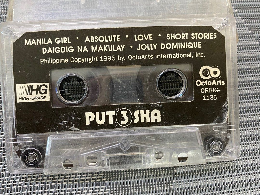 PUT3SKA - Self-Titled Album - OPM RARE Original Music Cassette Tape ...
