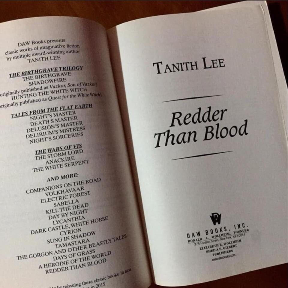 Redder Than Blood by Tanith Lee (Fairy Tale Retellings / Dark Fantasy ...