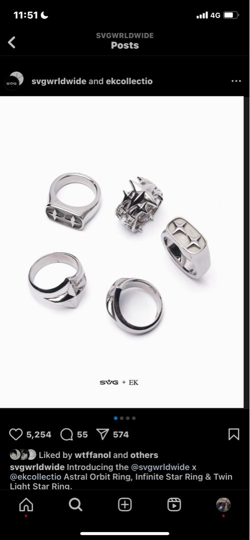 OPEN PROXY RING SVG X EL, Men's Fashion, Watches & Accessories, Jewelry ...