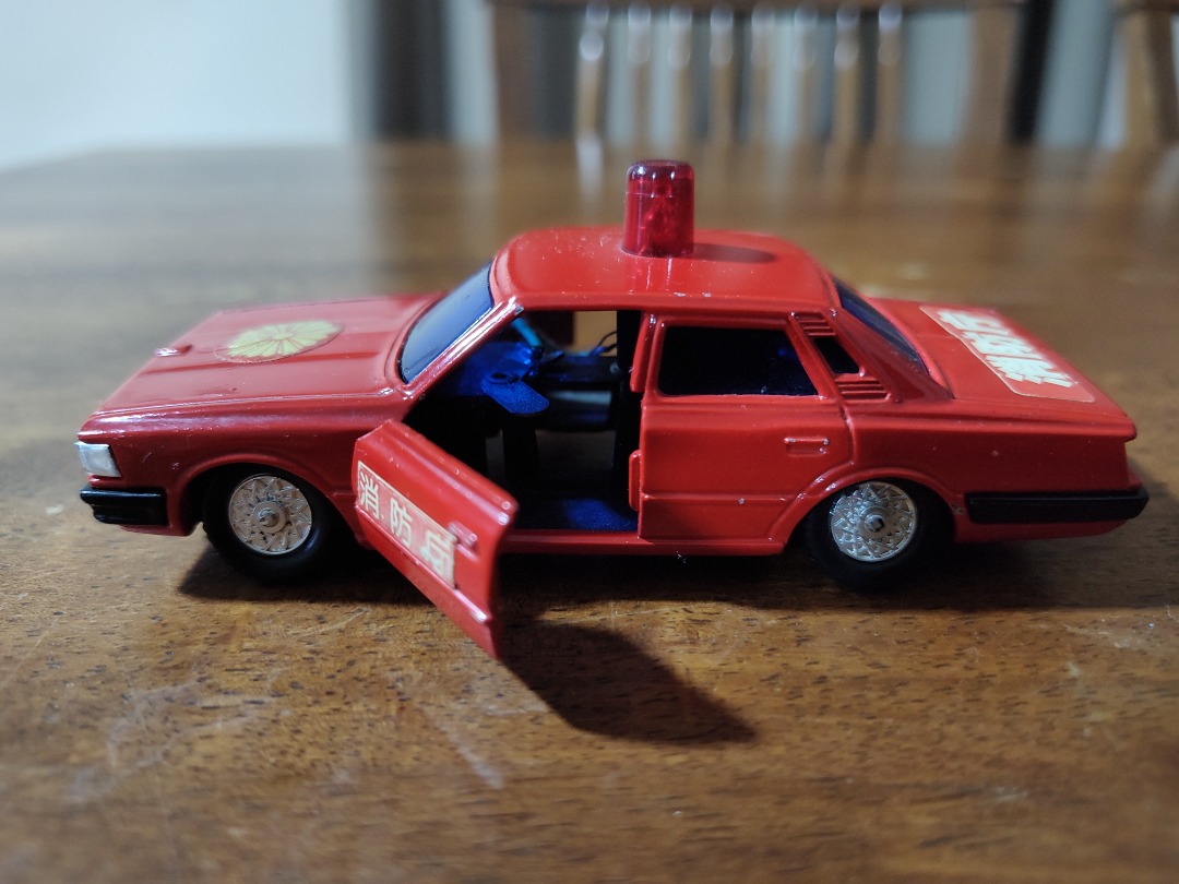 Sakura made in Japan Fire Chief vintage vtg antik antique mainan toys ...