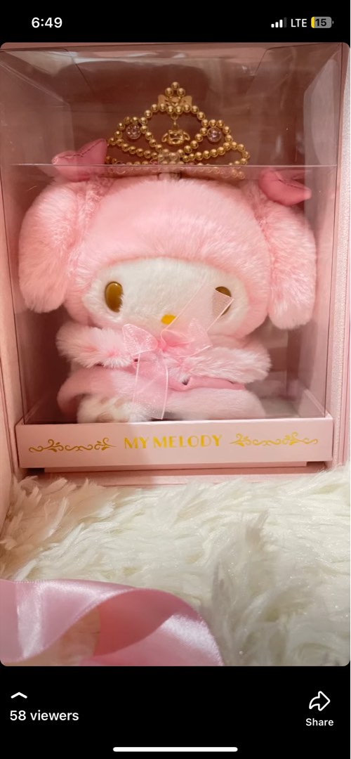 Sanrio My Melody Princess Tiara Plush, Hobbies & Toys, Toys & Games on ...