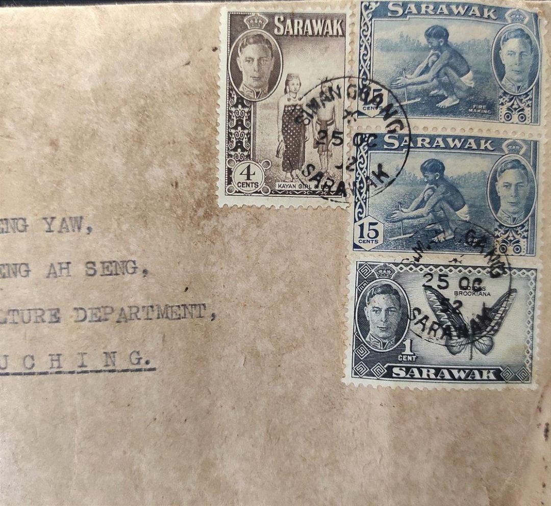 Sarawak Old Postage Stamps With Malaya British Borneo Stamps From ...