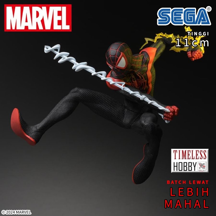 SEGA Miles Morales Spiderman Figure Premium Act Cut MARVEL 模型手办正版世嘉蜘蛛侠漫威 TIMELESS HOBBY, Hobbies ...