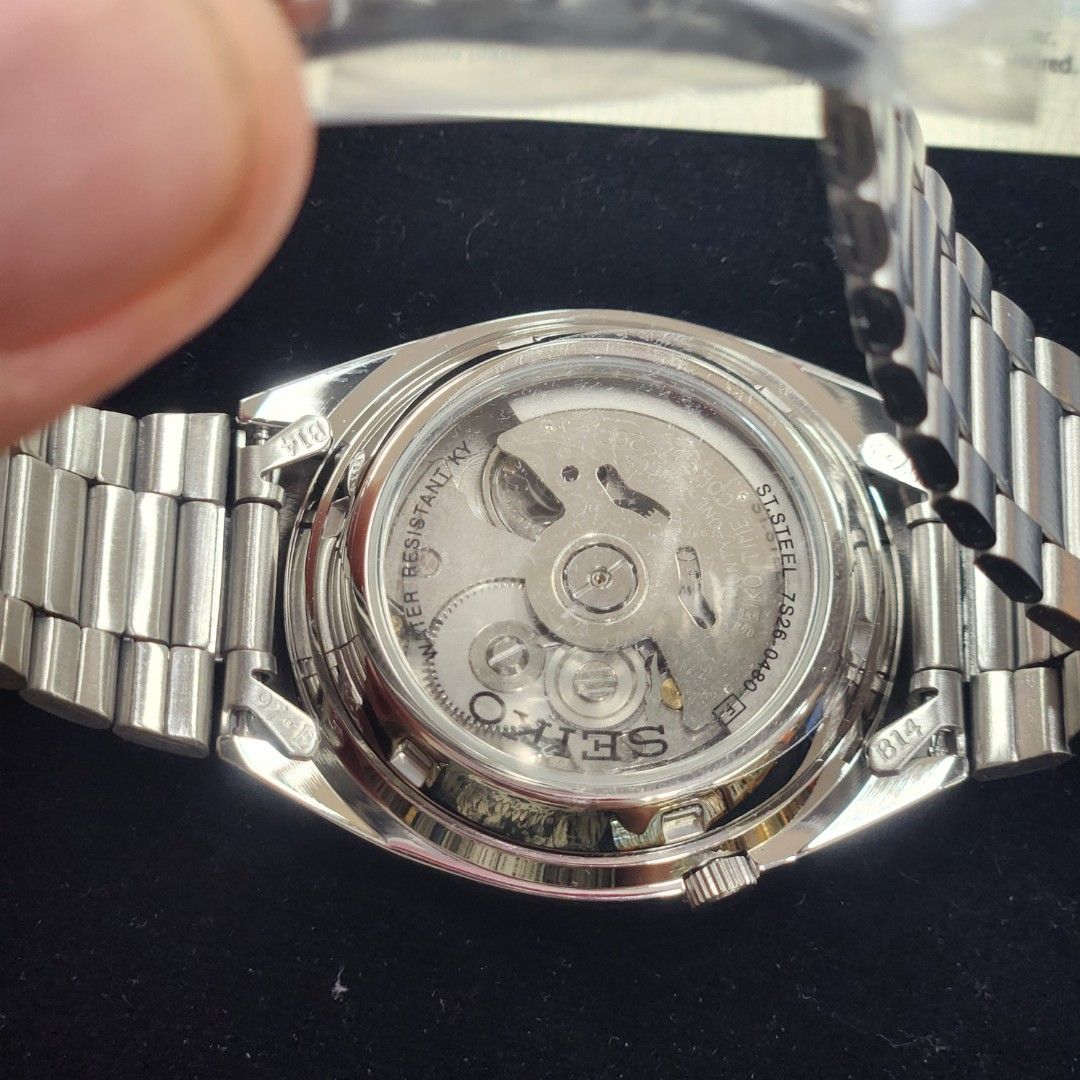 Seiko 5 SNXS77 SNXS77K Blue Dial Automatic Mens Watch, Men's Fashion ...