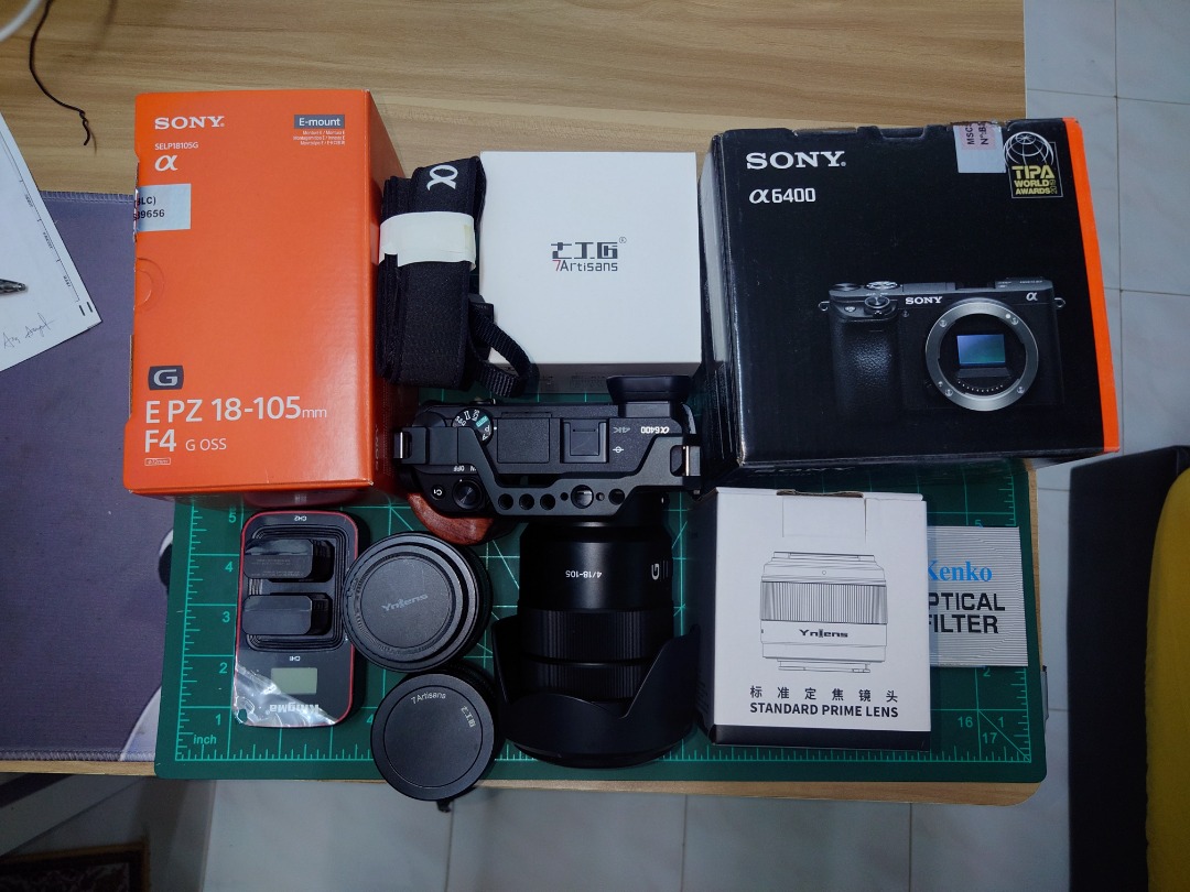 Sony A6400 + Body rig, Photography, Cameras on Carousell