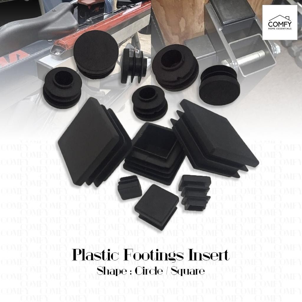 Square Rectangular Tubular Plastic Footings Plug Cap for Furnitures ...