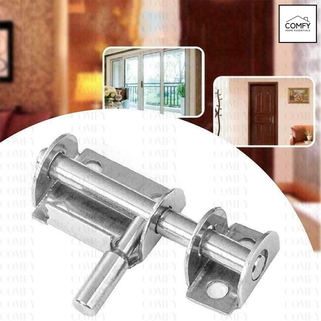 Stainless Steel Door Latch Sliding Lock Hasp Barrel Bolt Latch Toilet ...