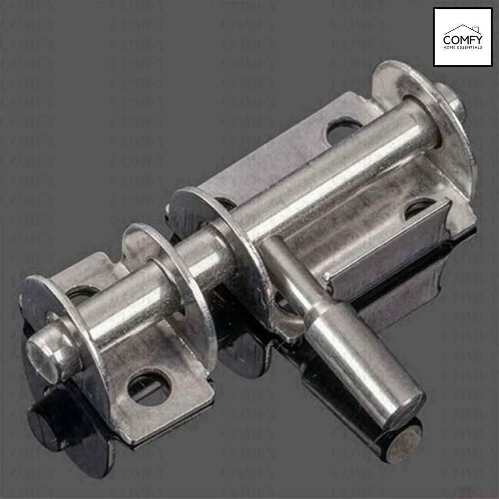 Stainless Steel Door Latch Sliding Lock Hasp Barrel Bolt Latch Toilet ...