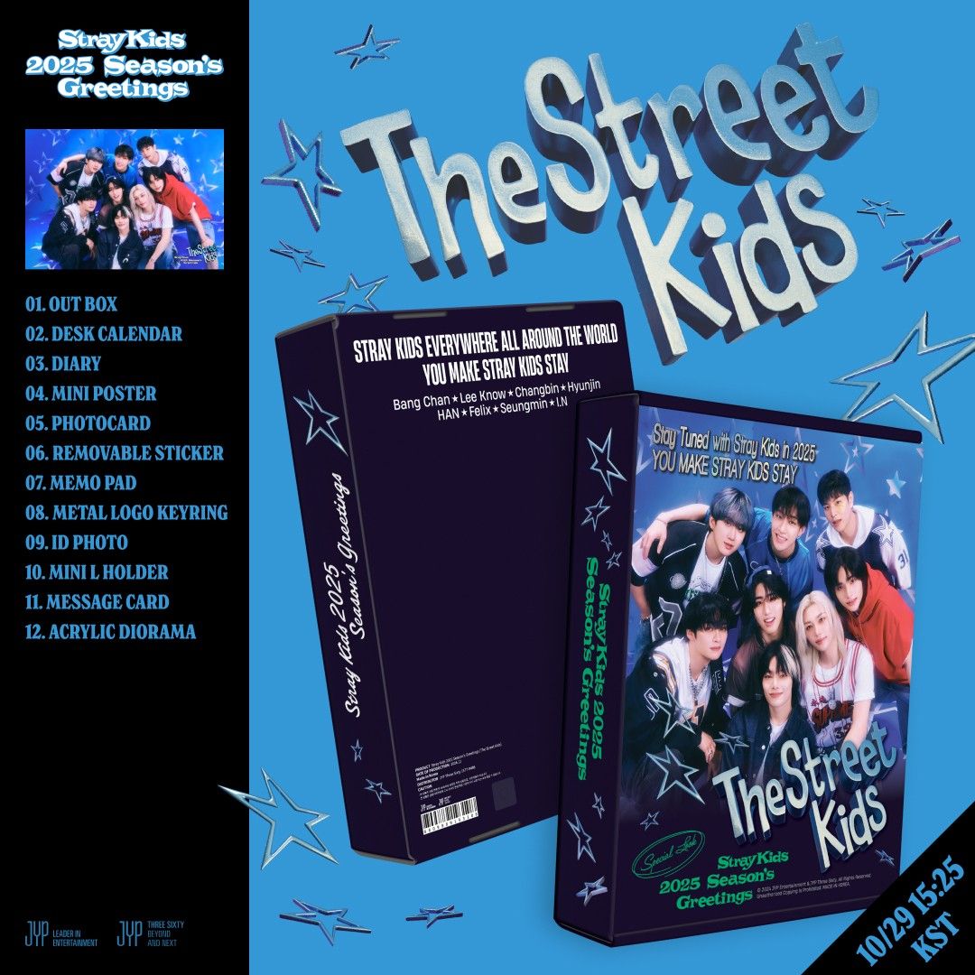 Stray Kids 2025 Season’s Greetings [The Street Kids], Hobbies & Toys, Collectibles & Memorabilia ...