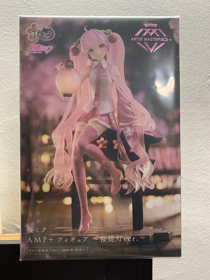 【Taito AMP Artist Masterpiece】 Hatsune Miku Sakura Lantern Figure 初音未来 樱花未来提灯景品手办, Hobbies ...