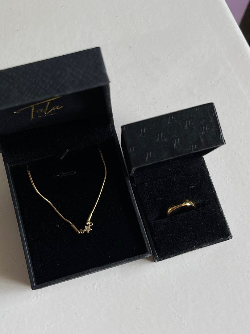 tbk tala by kyla dainty star necklace with FREE tbk gold ring, Women's ...